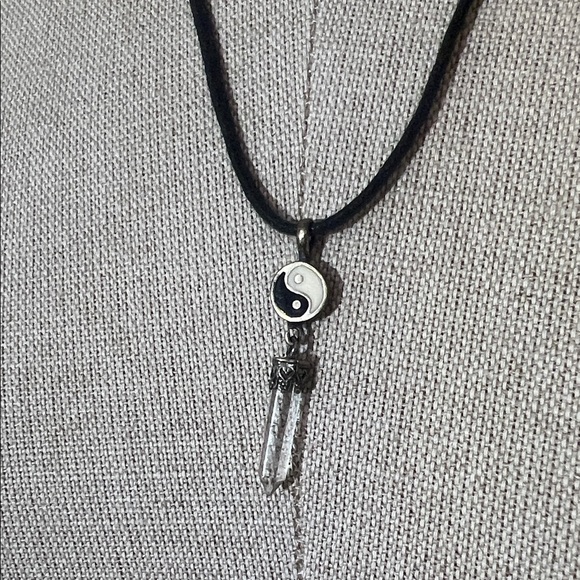Jewelry | Yin Yang Pendant With Crystal | Poshmark